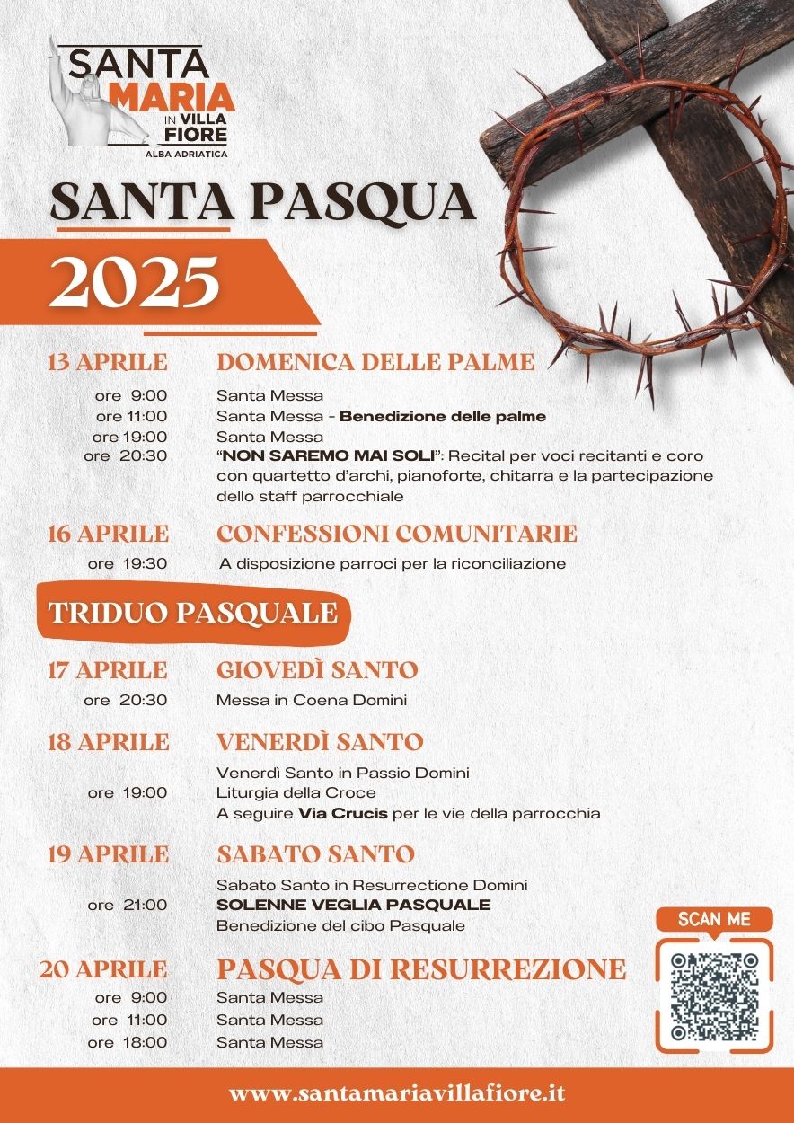 Programma Santa Pasqua 2025 | Parrocchia Santa Maria in Villa Fiore ...